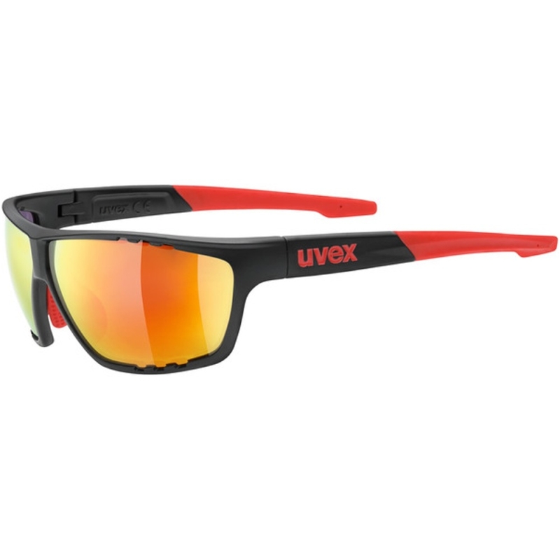Okulary Rowerowe Uvex Sportstyle Czarno Czerwone Rowertour