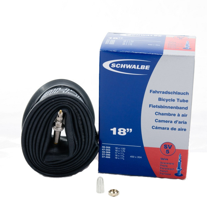 Schwalbe SV 5 Dętka 18 cali wentyl Presta 40mm - Rowertour.com