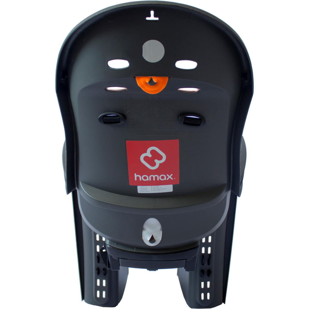 Fotelik rowerowy Hamax Siesta szaro-pomarańczowy + adapter na małą ramę ...