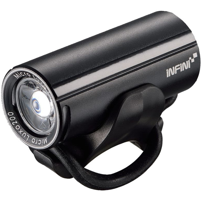 Lampka przednia Infini Micro Luxo 273P czarna - Rowertour.com