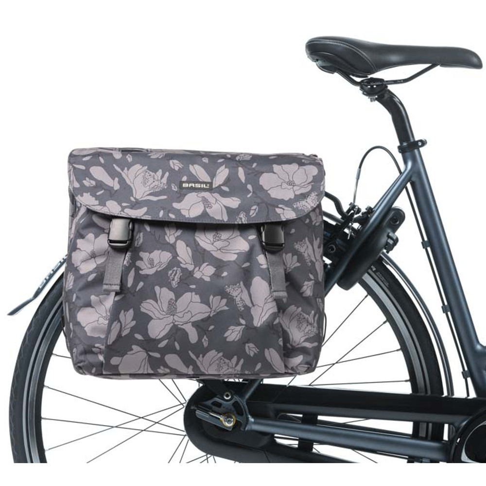 Basil Magnolia Double Bag Sakwy rowerowe na bagażnik blackberry 35L ...
