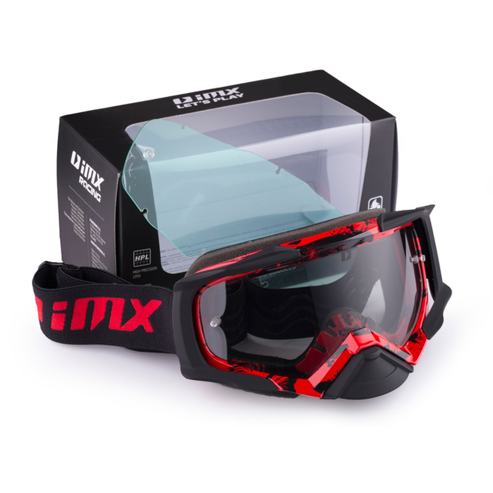 Gogle IMX Dust Graphic czerwone - Rowertour.com