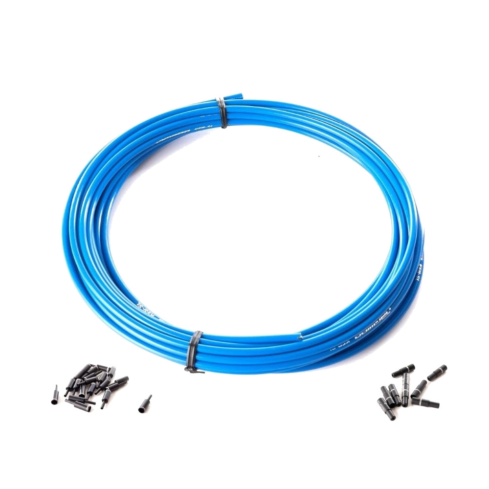 Pancerz linki hamulca 10m Kevlar Jagwire KEB-SL + końcówki niebieski ...