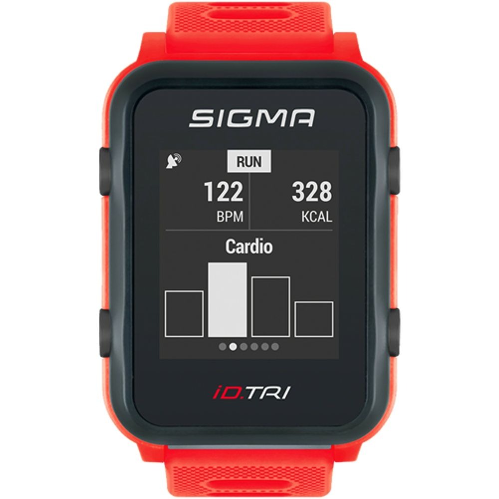 Zegarek sportowy Sigma iD.Tri Set GPS czerwony - Rowertour.com