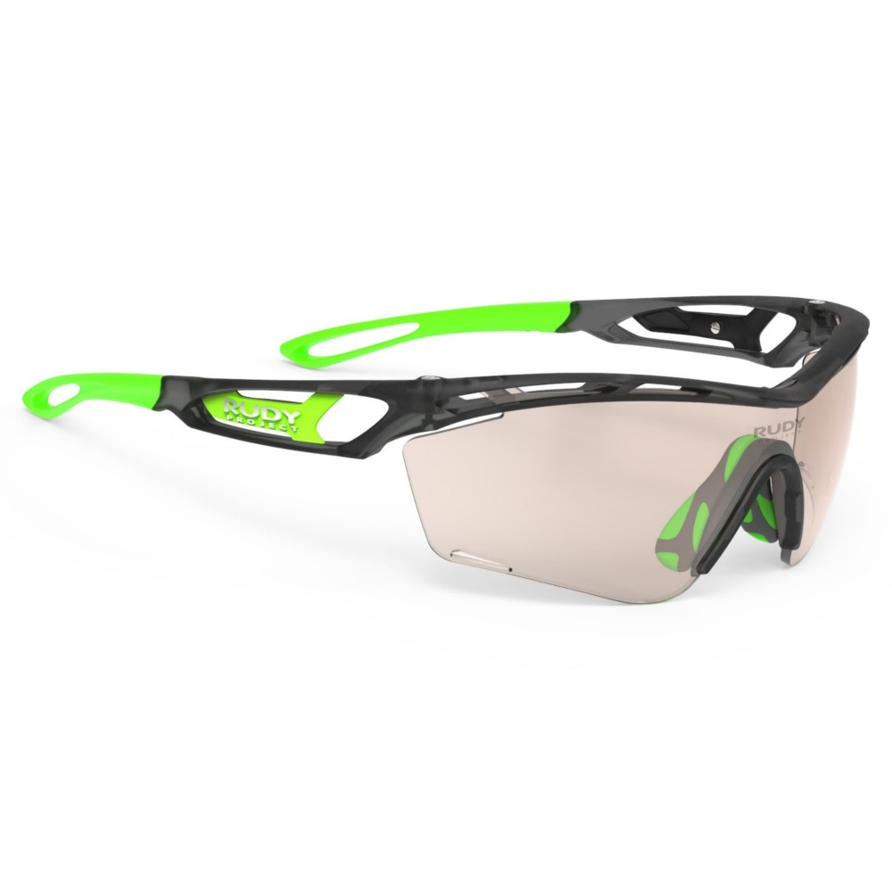 Okulary Rudy Project Tralyx Slim ImpactX czarno-zielone - Rowertour.com