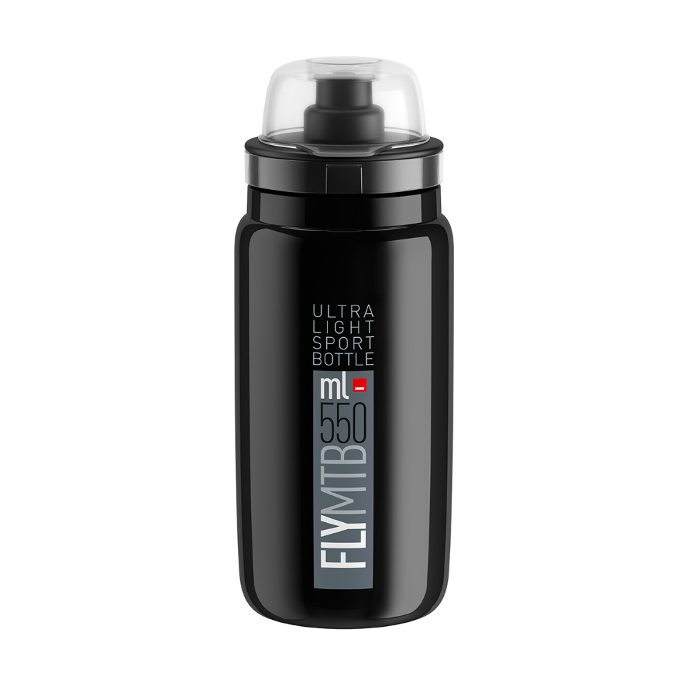 Bidon Elite Fly MTB Black Grey - 550ml - Rowertour.com