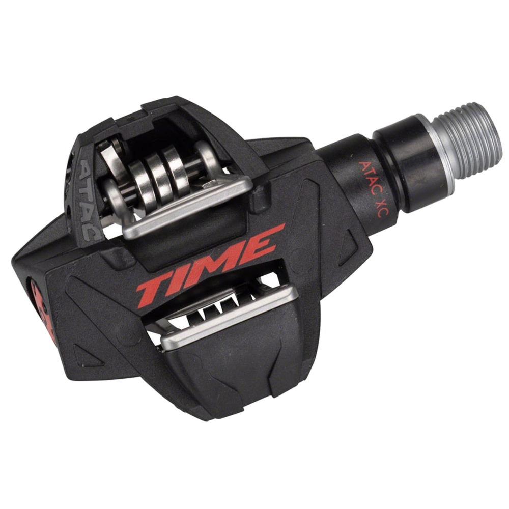 Pedały rowerowe Time Atac XC 8 czarno-czerwone - Rowertour.com