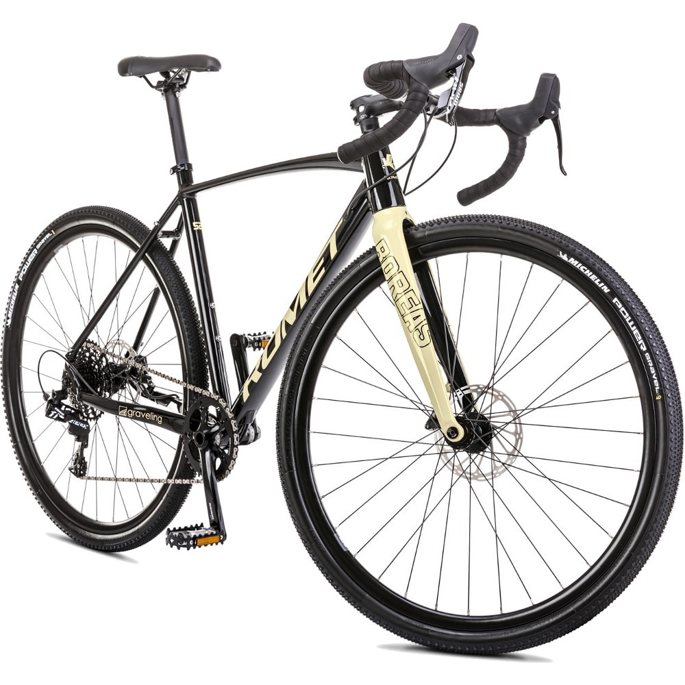 Rower gravel Romet Boreas 2 czarno-beżowy - Rowertour.com