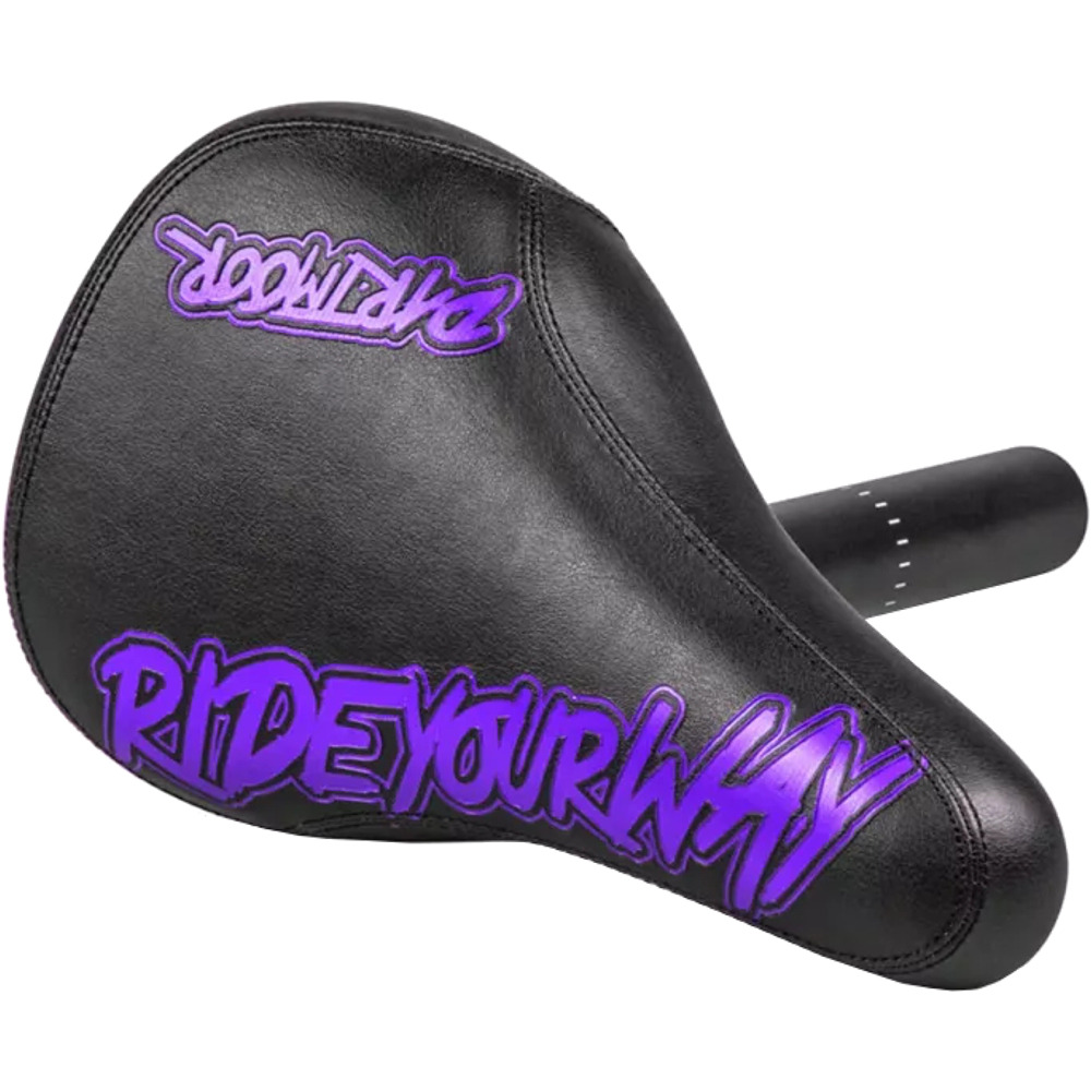 Siodełko ze sztycą Dartmoor Fatty Combo czarno-fioletowe - Rowertour.com