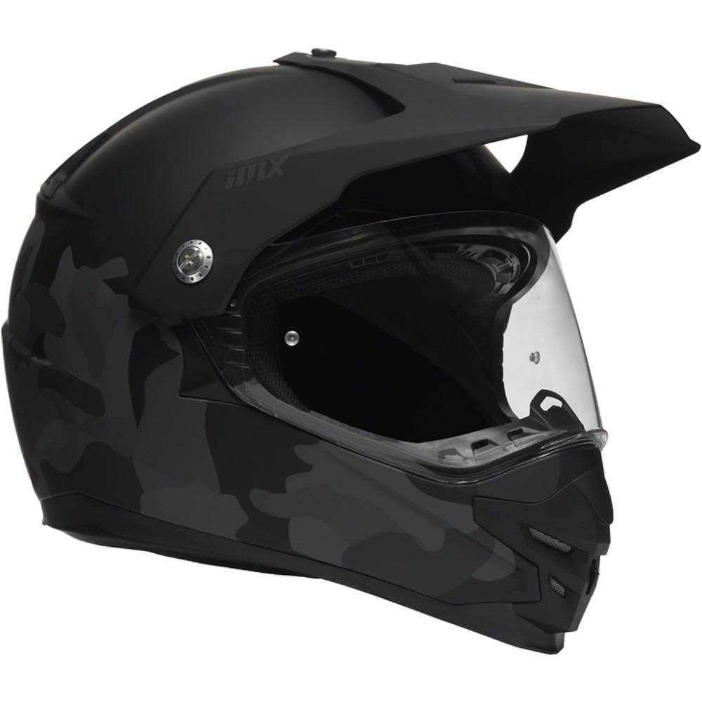 Kask adventure IMX MXT-01 Pinlock Ready czarny camo - Rowertour.com