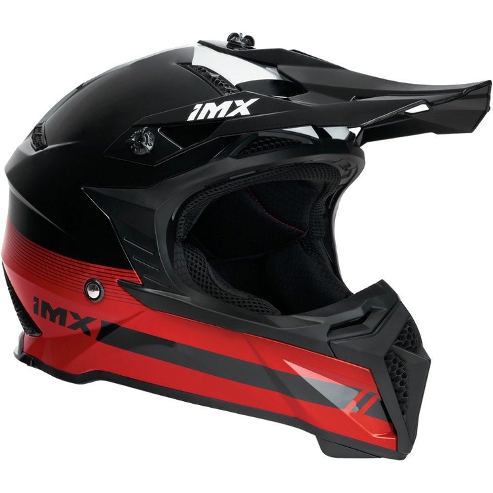 Kask cross IMX FMX-02 czarno-czerwony | Rowertour.com