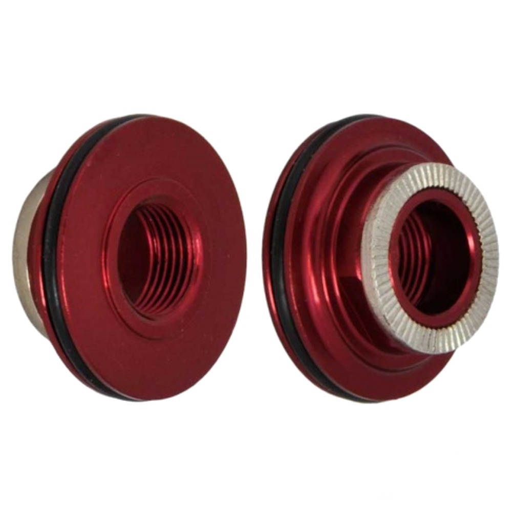 Kapsle osi piasty przedniej Novatec NT-SC-D041SB czerwone - Rowertour.com