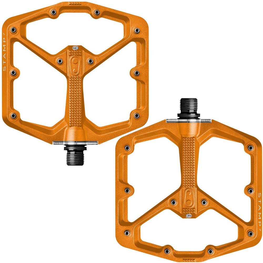 Pedały rowerowe Crank Brothers Stamp 7 Large pomarańczowe - Rowertour.com