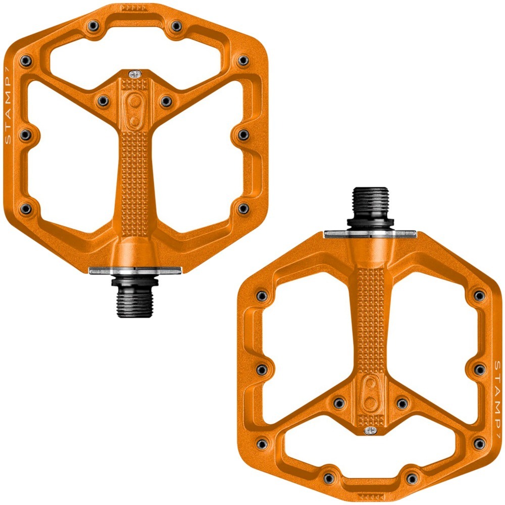 Pedały rowerowe Crank Brothers Stamp 7 Small pomarańczowe - Rowertour.com