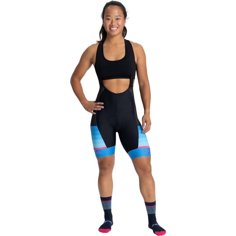 Spodenki rowerowe damskie z wkładką Rogelli Impress II czarno ...