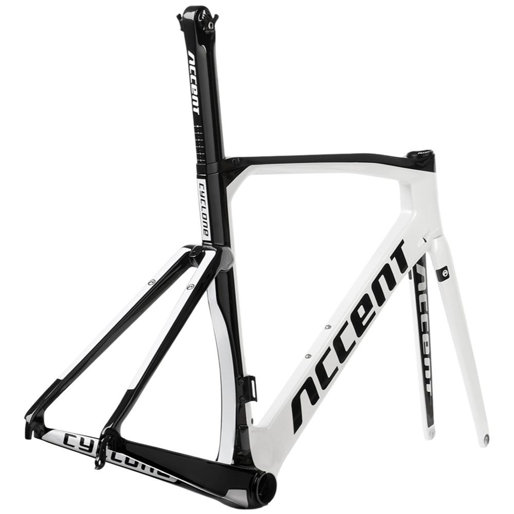 Rama szosowa Accent Cyclone Carbon biała - Rowertour.com