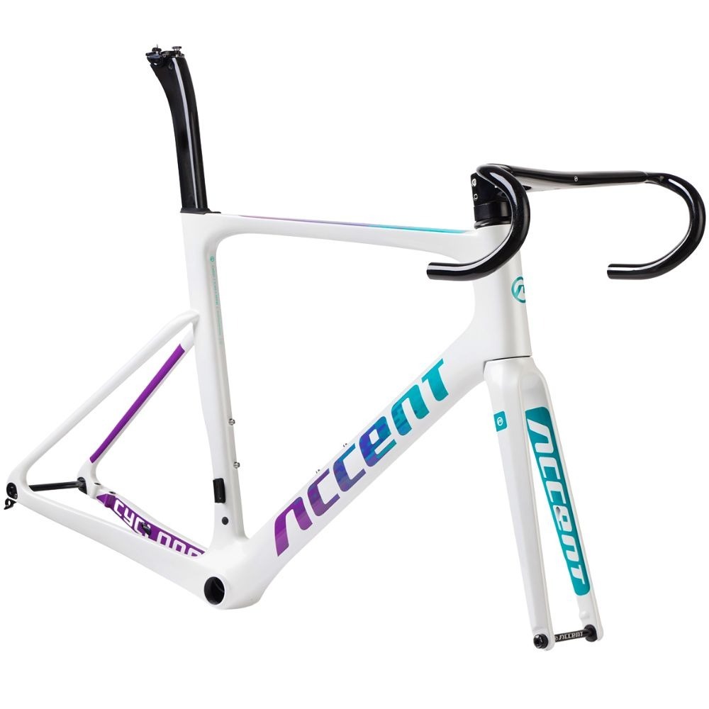 Rama szosowa Accent Cyclone Disc Carbon biała - Rowertour.com