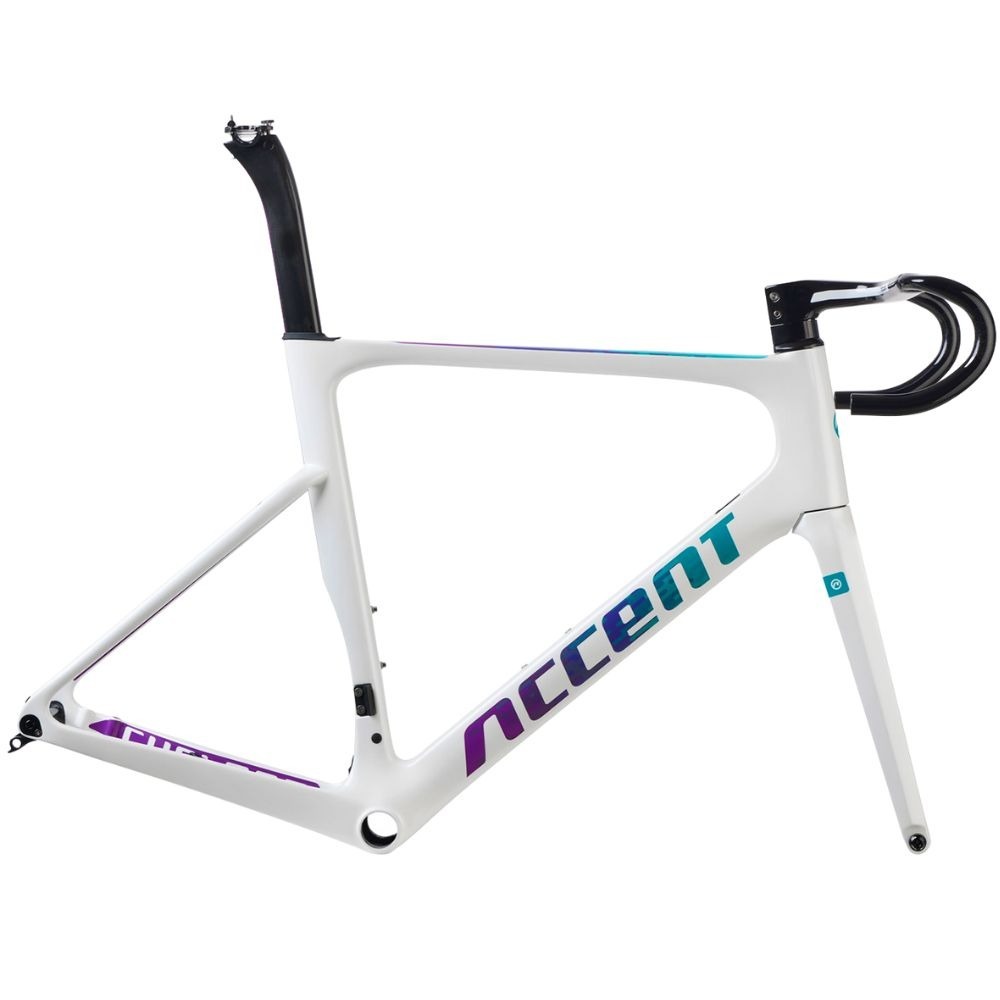 Rama szosowa Accent Cyclone Disc Carbon biała - Rowertour.com