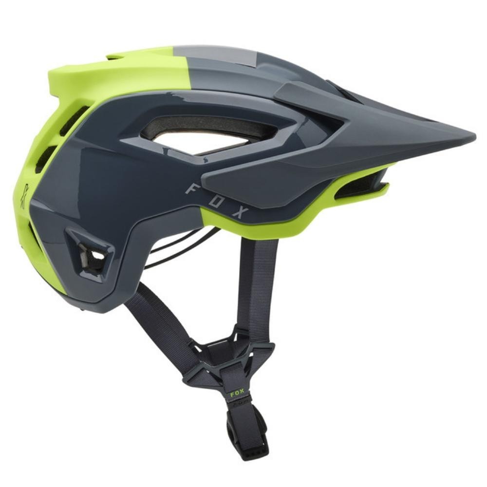 Kask rowerowy Fox Speedframe Pro Klif MIPS szaro-żółty - M - Rowertour.com