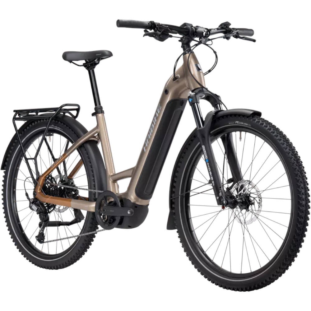 Rower elektryczny Haibike Trekking 6.5 Low brązowy - 50 - Rowertour.com