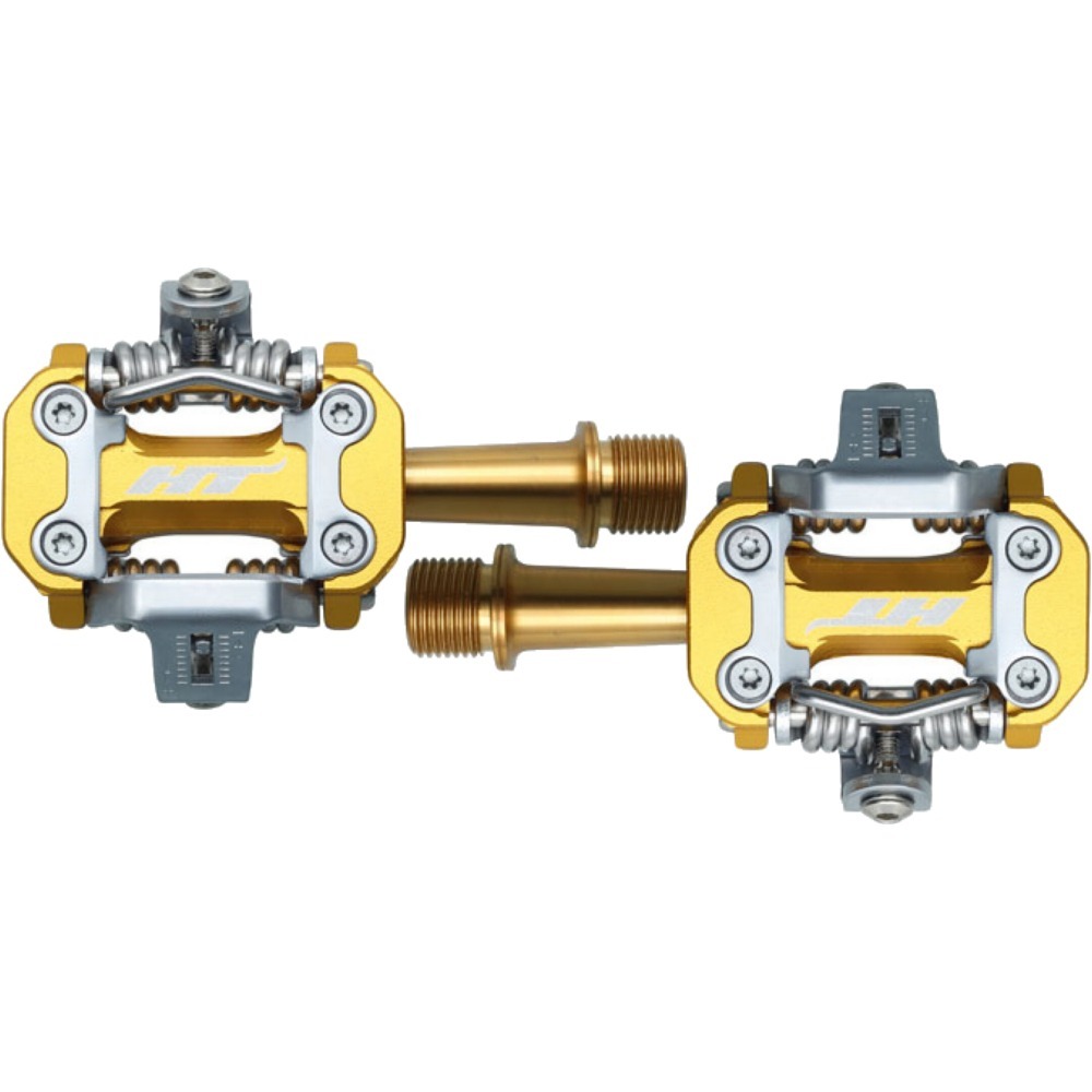 Pedały rowerowe HT M2T złote - Rowertour.com