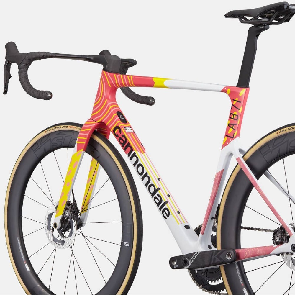 Rower szosowy Cannondale SuperSix EVO LAB71 Team biało-różowy - 54cm ...